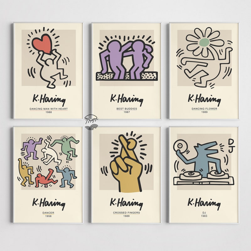 Keith Haring Art Wall - Etsy