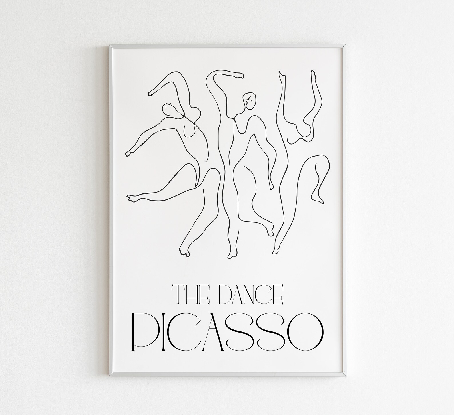 Picasso Dance Art Print, Abstract Line Drawing Poster, Mid-century ...