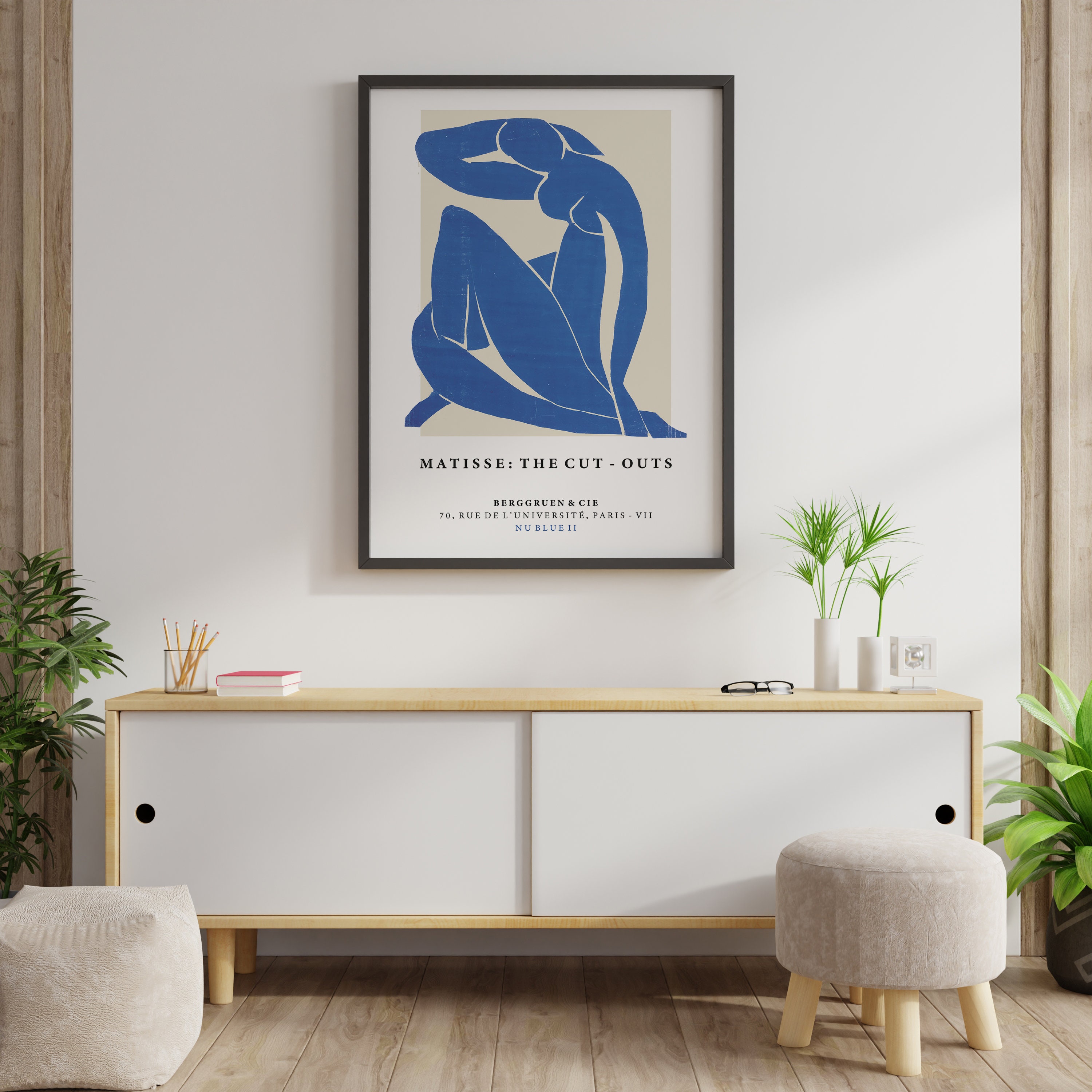 Matisse Blue Woman Navy Blue Printable Wall Art Matisse | Etsy