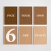 Gallery Wall Set of 6 Prints of Your Choice, Pick Your, Set 6 Printable ...