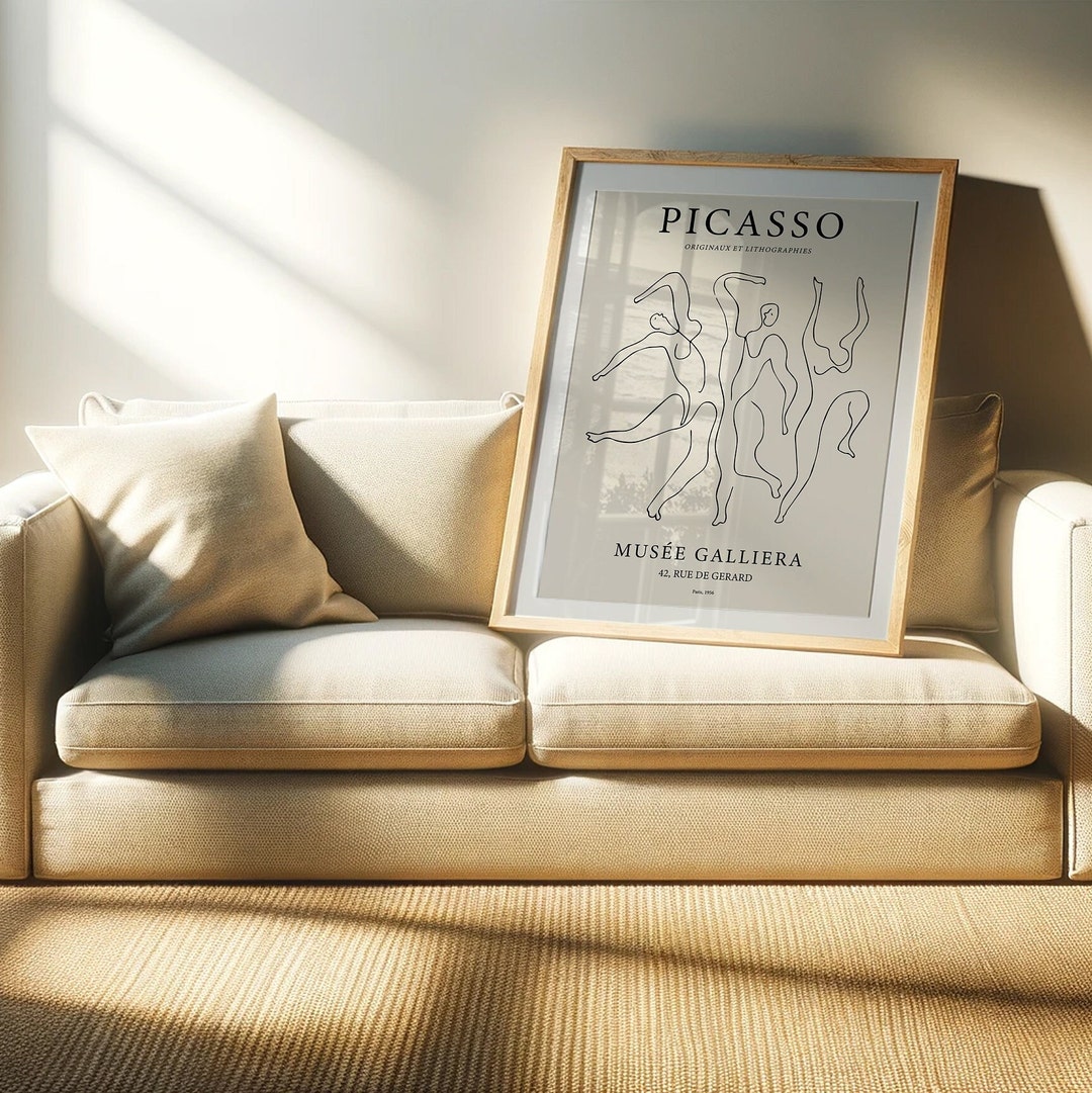 Picasso Dance Exhibition Poster, Mid Century Modern Art Print, Vintage ...