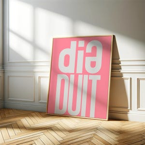 Scottish Print, Dia Duit Poster, Printable Wall Art, Hello Wall Art ...