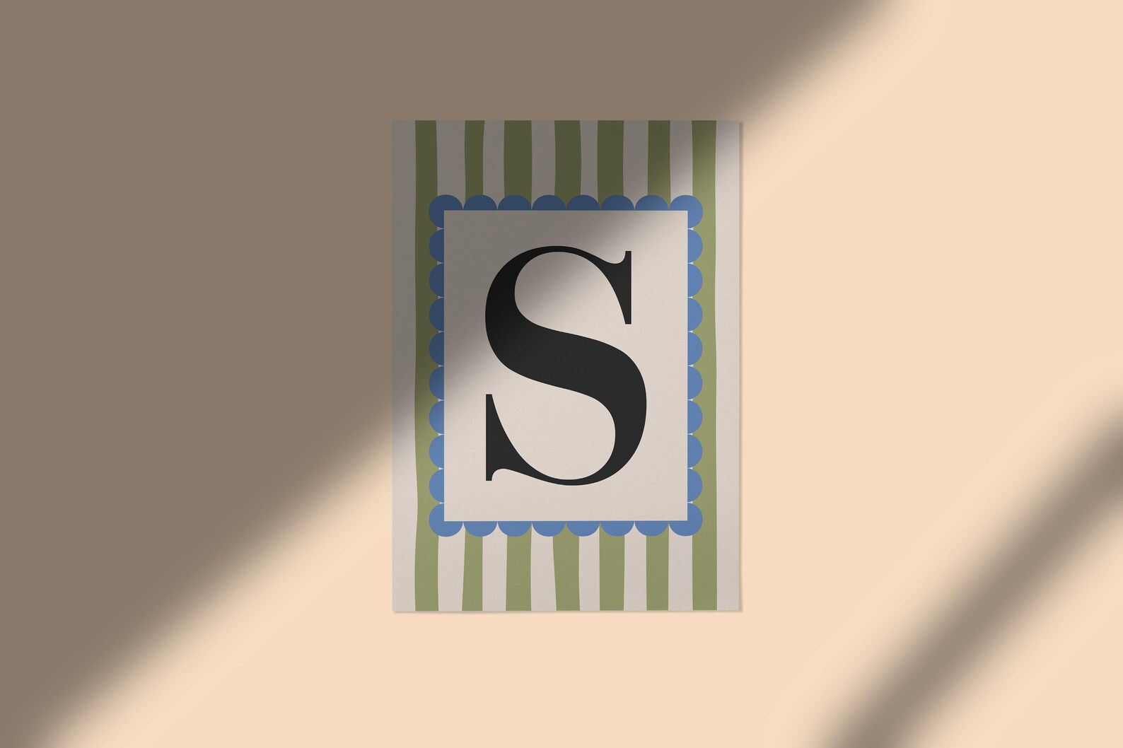 Letter S Initial Print: Vintage Alphabet Nursery Art (digital Download ...