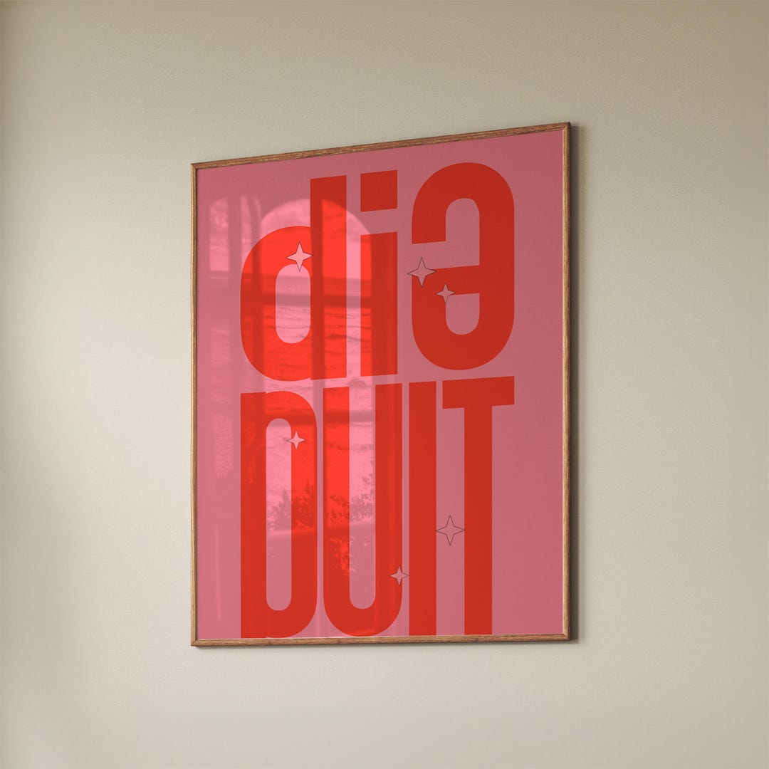 Dia Duit Print, Hello Wall Art, Scottish Wall Decor, Girly Room Decor ...