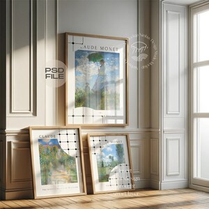 Set of 3 Frame Mockup Simple Frames 3 Picture Frame Mockup PSD ...