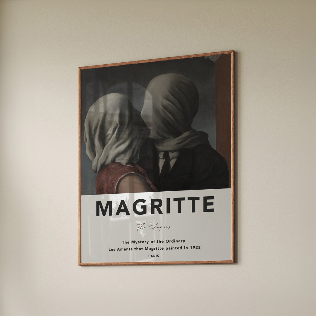 Rene Magritte Art Exhibition Poster, the Loves 1928 Print, Vintage ...