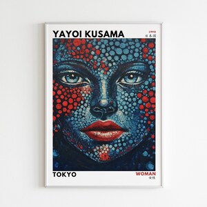 Yayoi Kusama, Museum Exhibition Poster, Vintage Japanese Wall Art ...