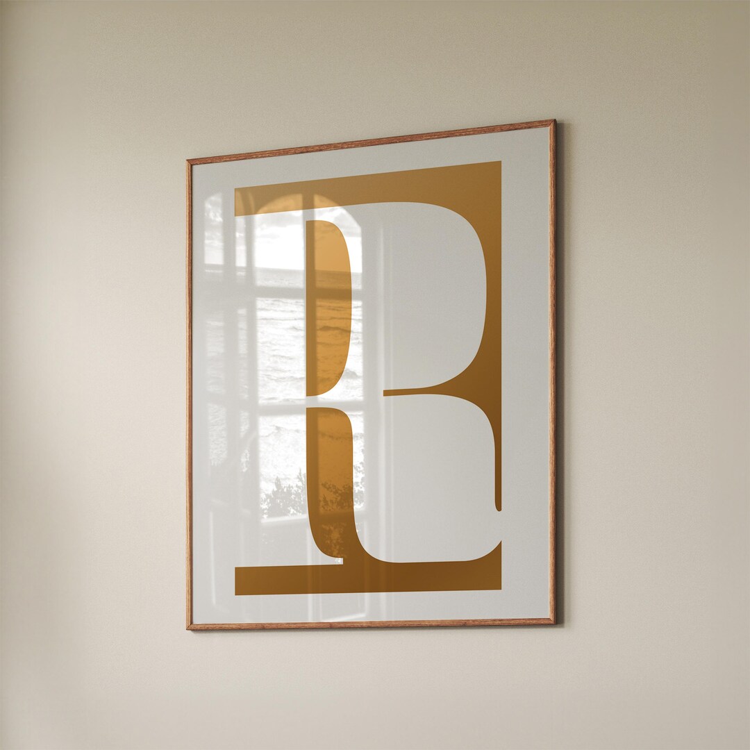 Letter R Printable Poster, Typography Poster, Personalized Wall Decor ...