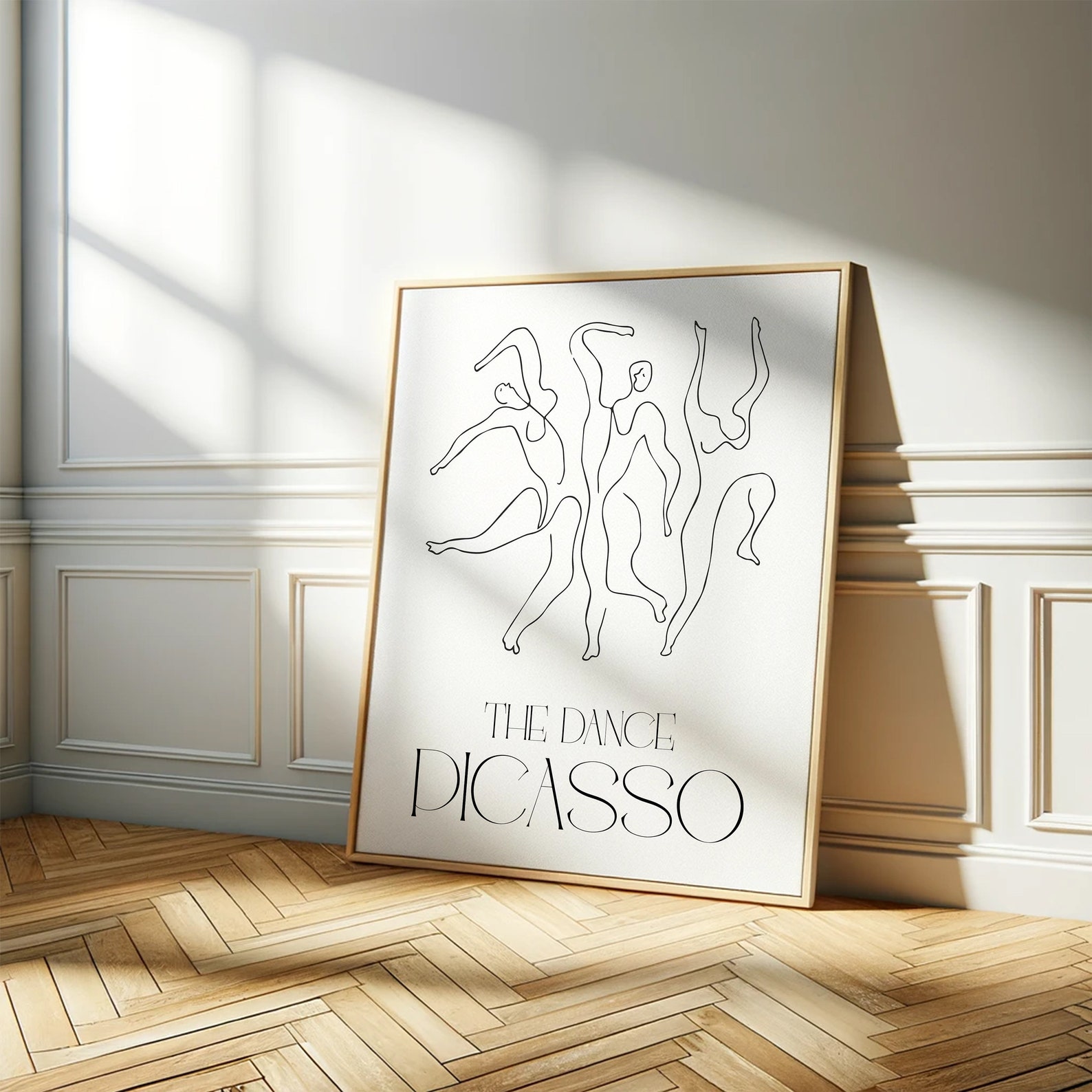 Picasso Dance Art Print, Abstract Line Drawing Poster, Mid-century ...