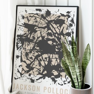 Jackson Pollock Poster, Pollock Print, Jackson Pollock Abstract Art ...