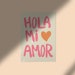 Hola Mi Amor Maximalist Print Colorful Spanish Love Quote Wall Art ...