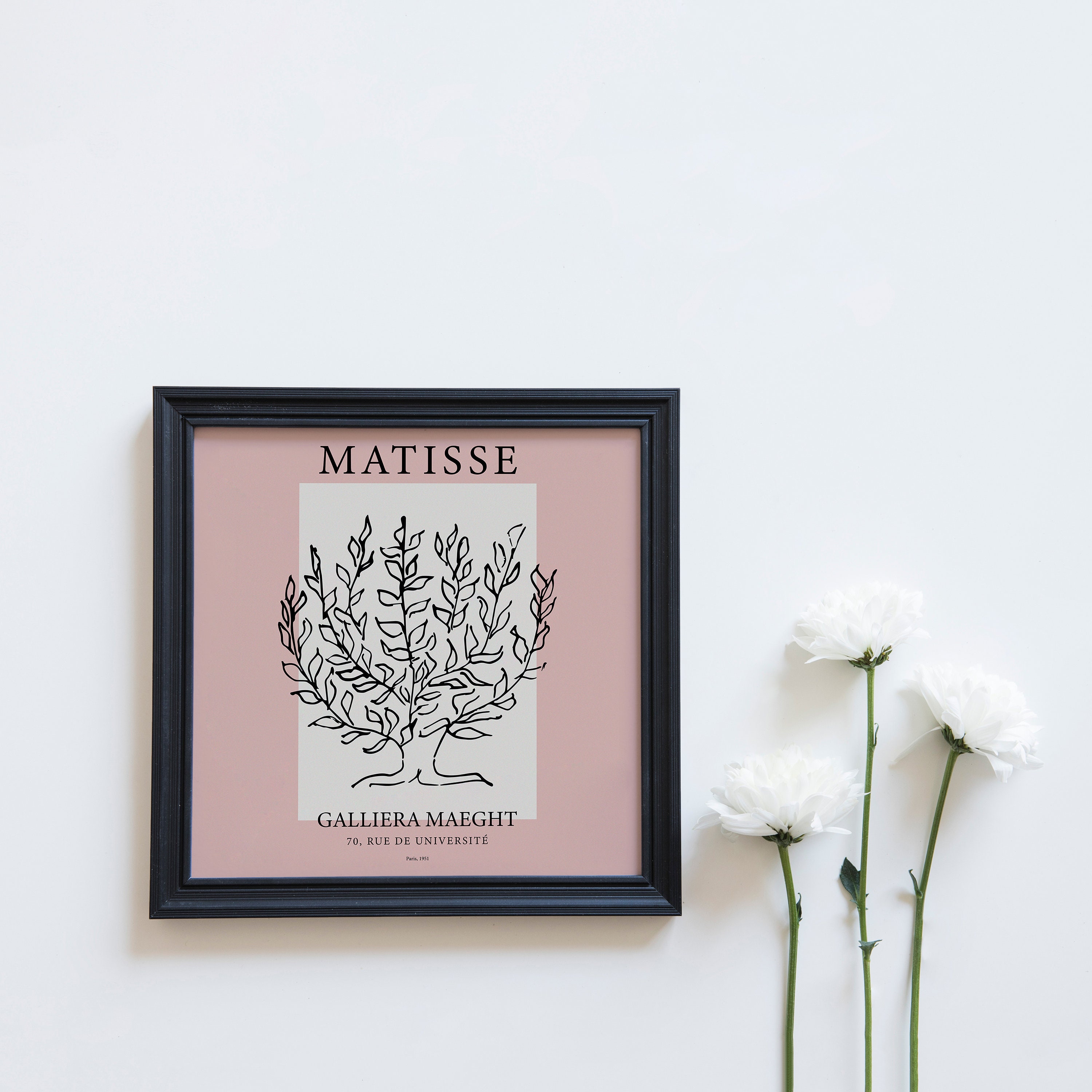 Matisse Print Tree Exhibition Poster Neutral / Black | Etsy