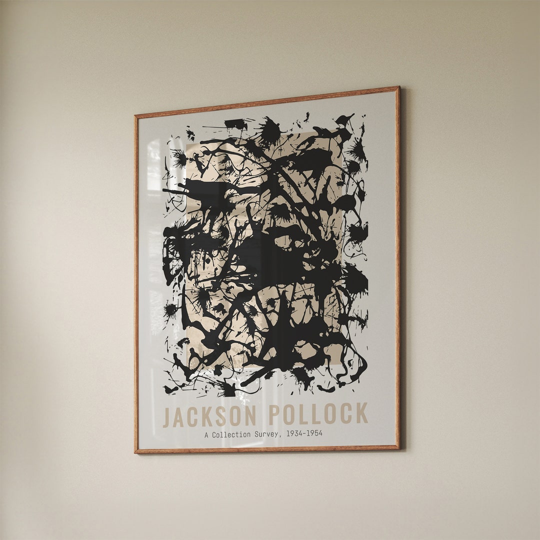 Jackson Pollock Poster, Pollock Print, Jackson Pollock Abstract Art ...