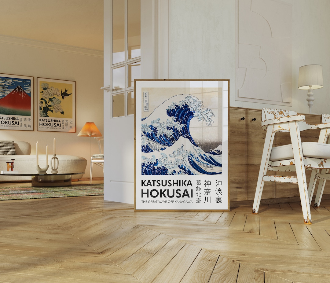 Hokusai Poster, the Great Wave off Kanagawa, Japanese Printable Art ...