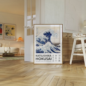 Hokusai Poster, the Great Wave off Kanagawa, Japanese Printable Art ...