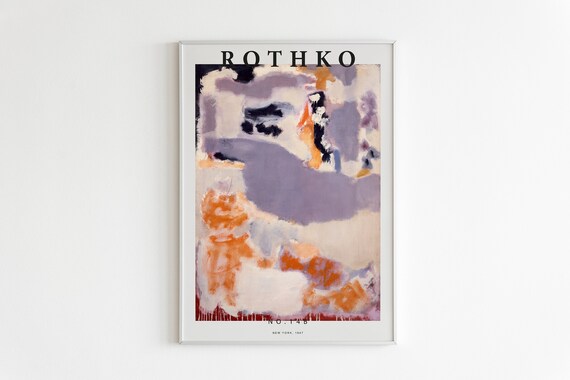Mark Rothko Print Exhibition Printable Poster Colorful | Etsy