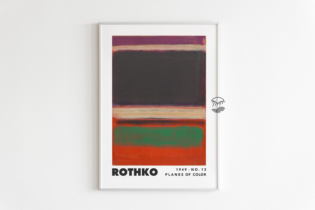 Mark Rothko Print - Exhibition Printable Poster, Colorful, Abstract ...