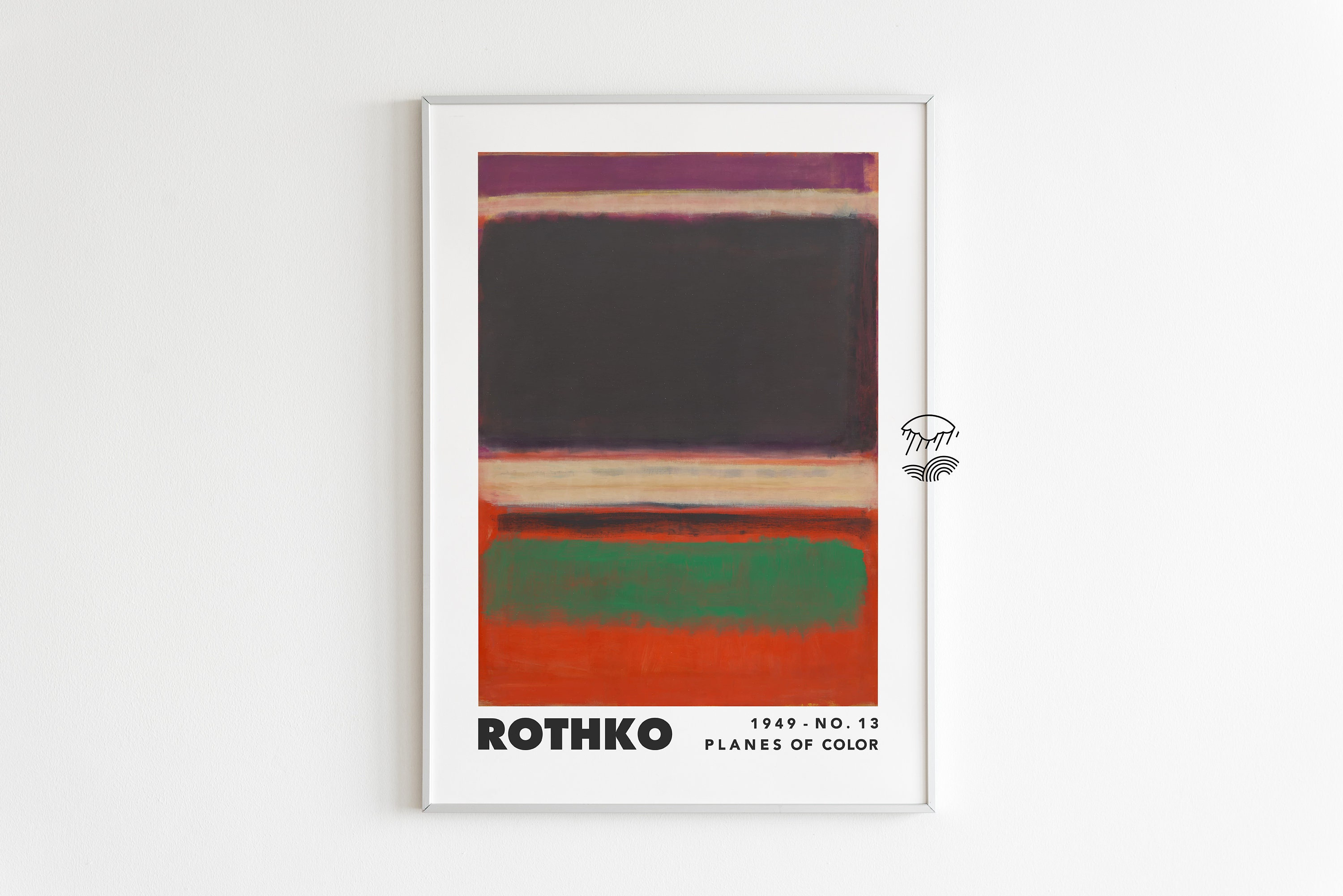 Mark Rothko Print Exhibition Printable Poster Colorful | Etsy