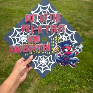 Spider-verse Graduation Cap Topper: Superhero Pre-k Graduation Decor - Etsy
