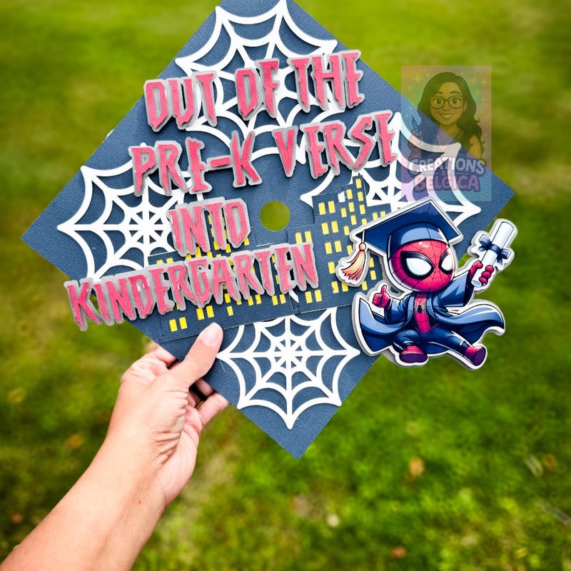 Spiderman Graduation Cap - Etsy