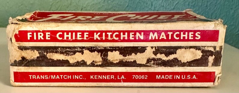 Vintage Fire Chief Match Box empty Box George Washington Carver One of ...