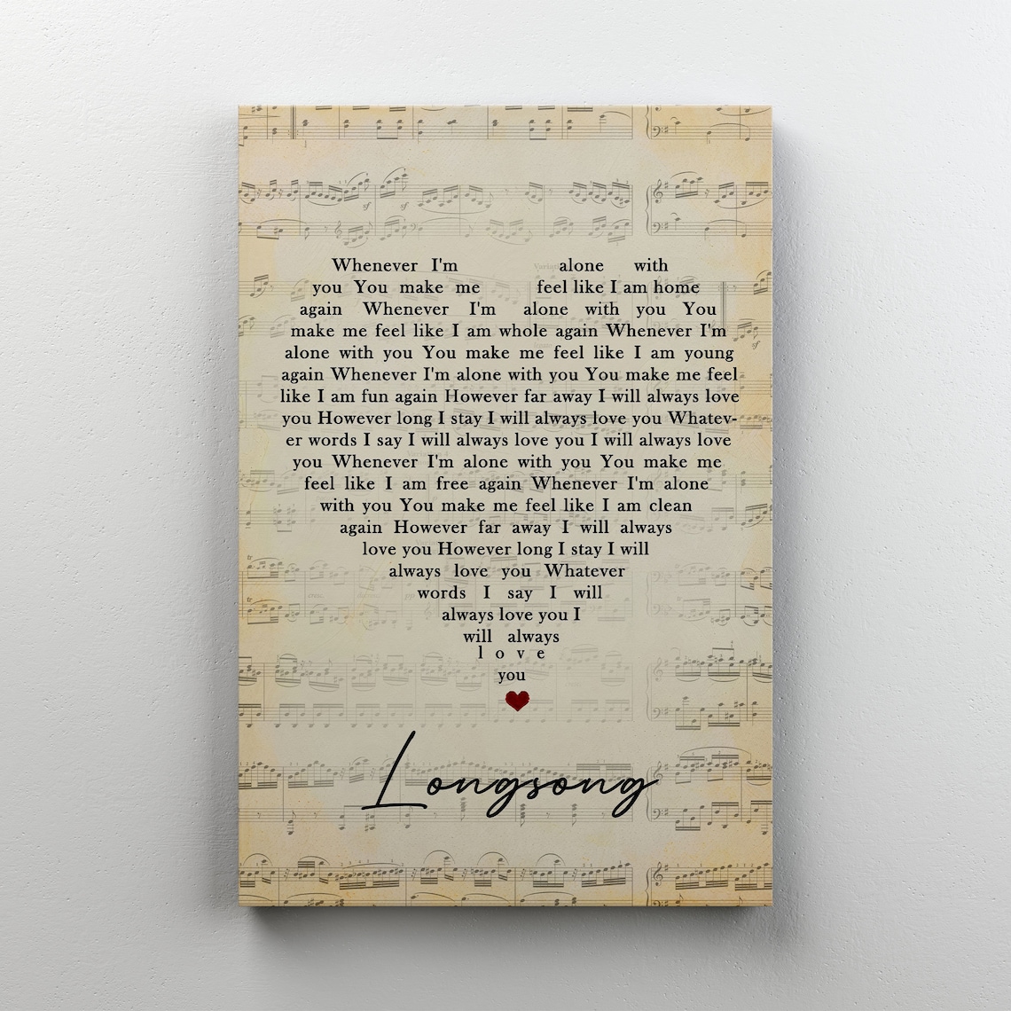 The Cure Love Song Lyrics Poster Disintegration Lyrics | Etsy