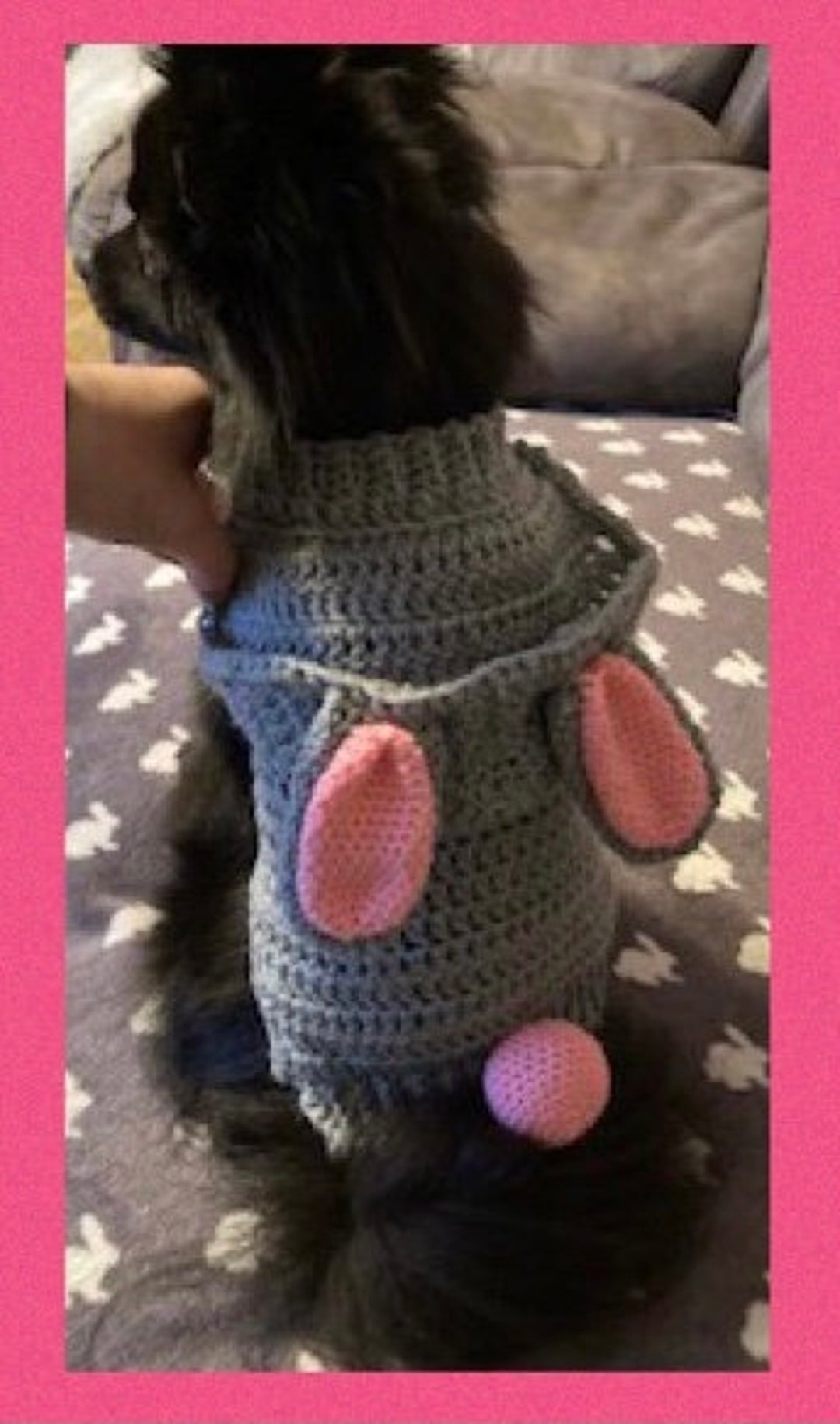 Digital Download Crochet Pattern 14 Inch Bunny/ Rabbit Jumper for Small ...