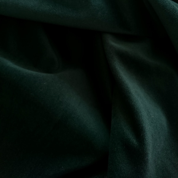 Deep Green Velvet Fabric - Etsy