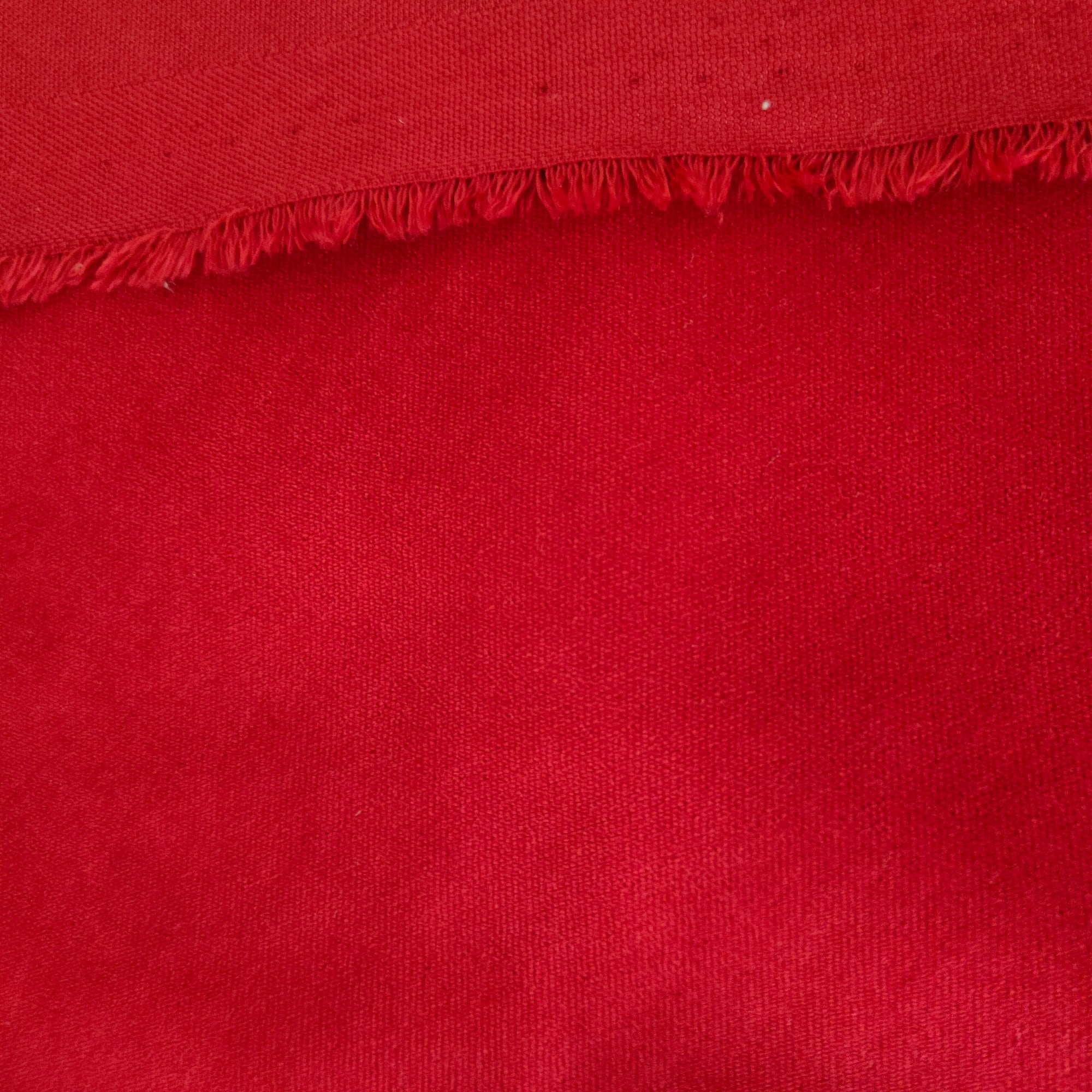 Solid Luscious Red Upholstery Velvet Fabric, Furniture Fabrics, Carmine ...
