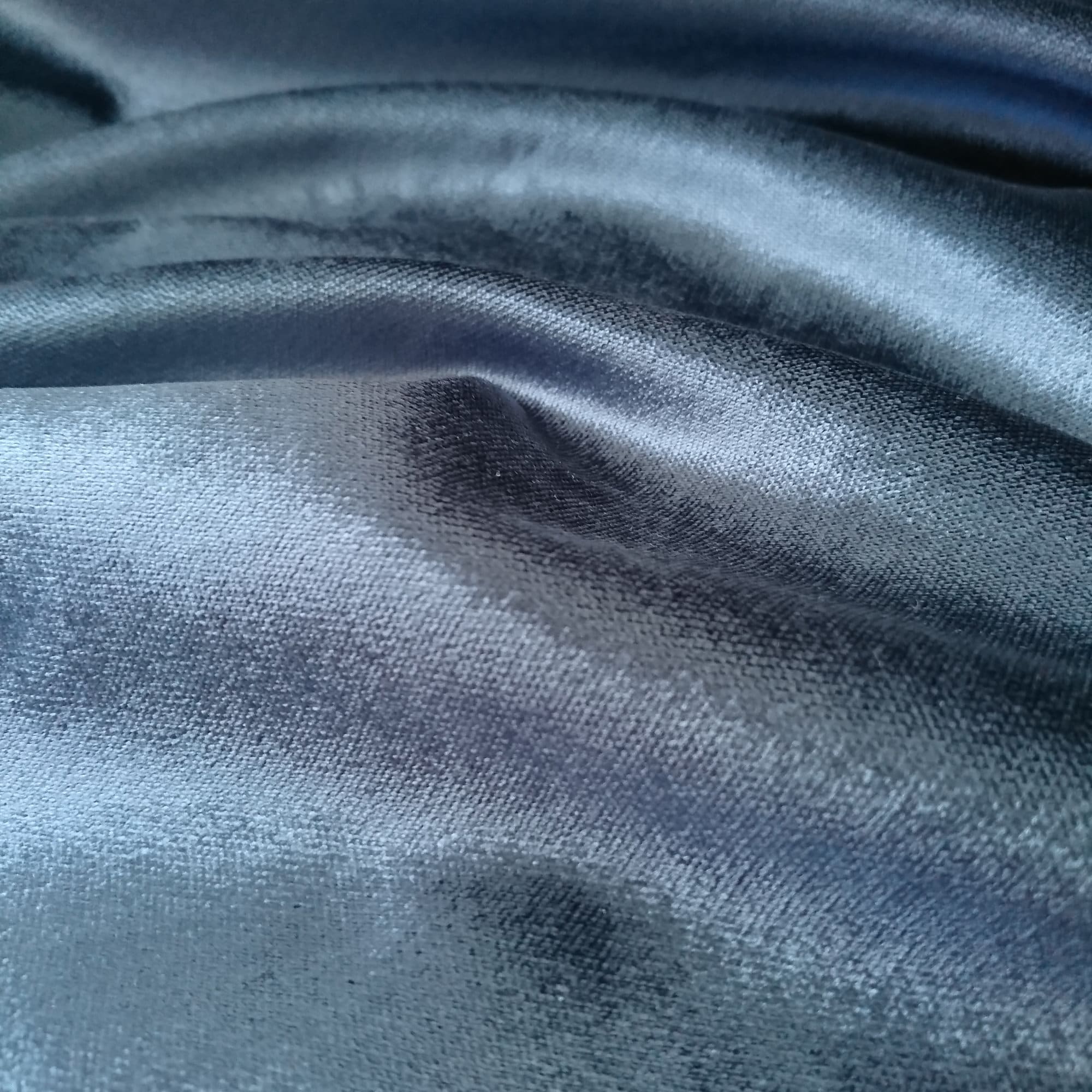 Bright Dark Azure Blue Upholstery Velvet Textile Fabric, Furniture ...