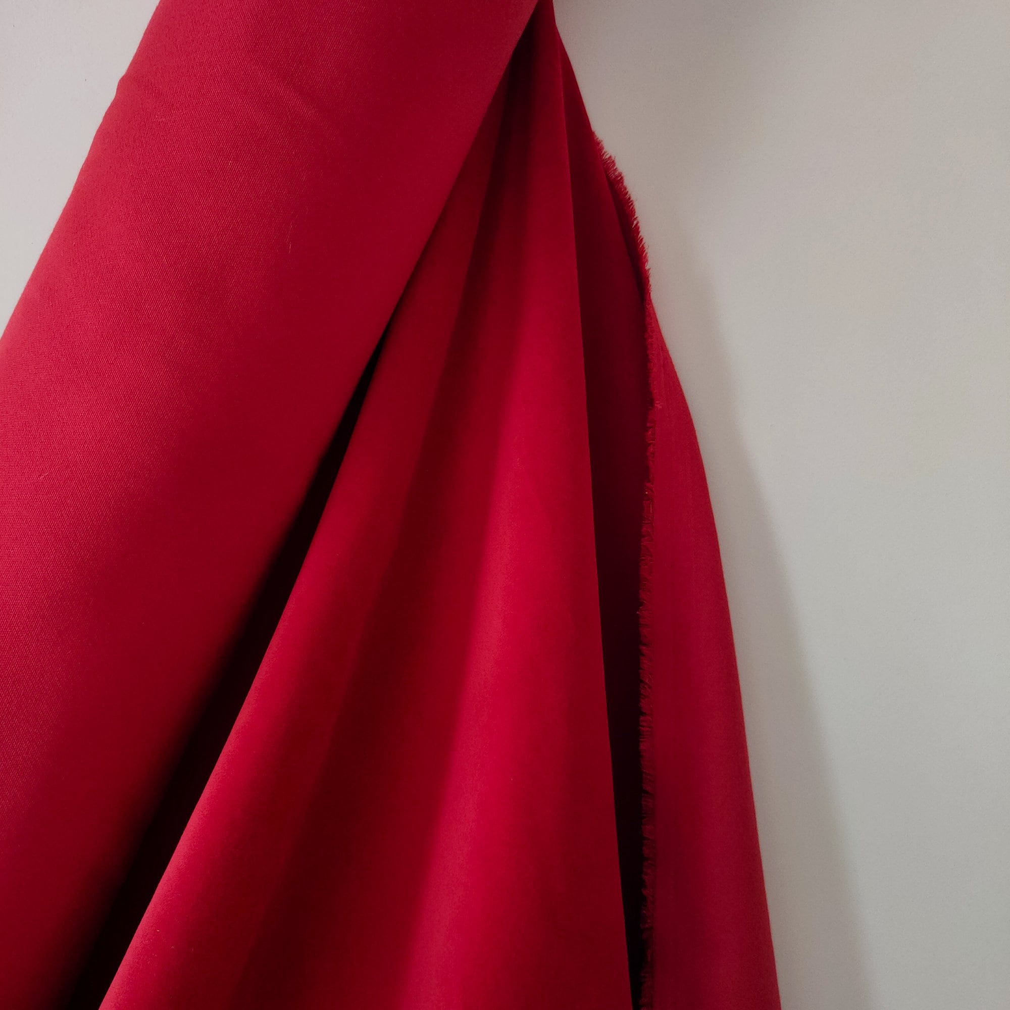 Solid Luscious Red Upholstery Velvet Fabric, Furniture Fabrics, Carmine ...