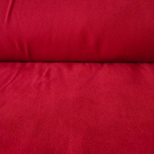 Solid Luscious Red Upholstery Velvet Fabric, Furniture Fabrics, Carmine ...