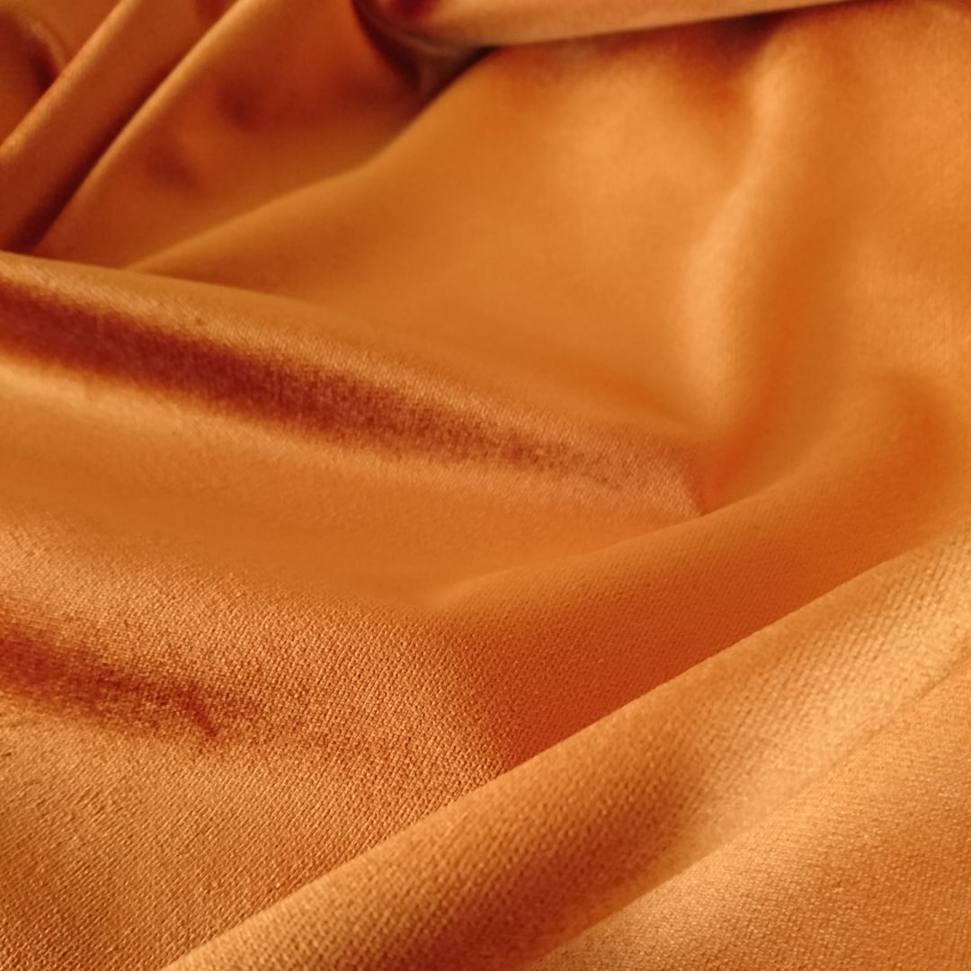 Bright Orange Upholstery Velvet Fabric, Furniture Fabrics, Orange Sofa ...