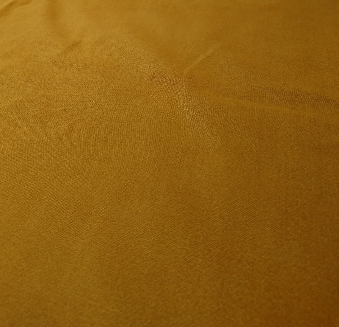 Solid Matt Dark Mustard Upholstery Velvet Textile Fabric - Etsy