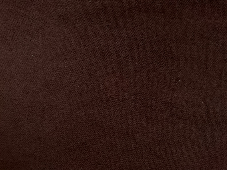 Solid Matt Dark Brown Upholstery Velvet Textile Fabric - Etsy
