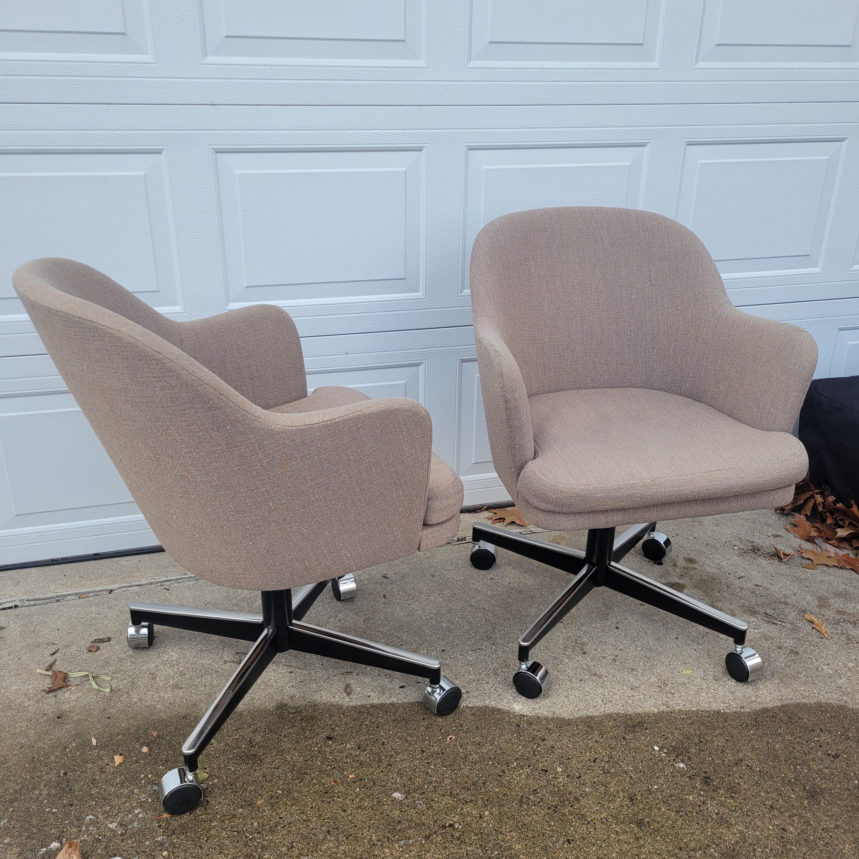 Retro Rolling Office Chair - Etsy