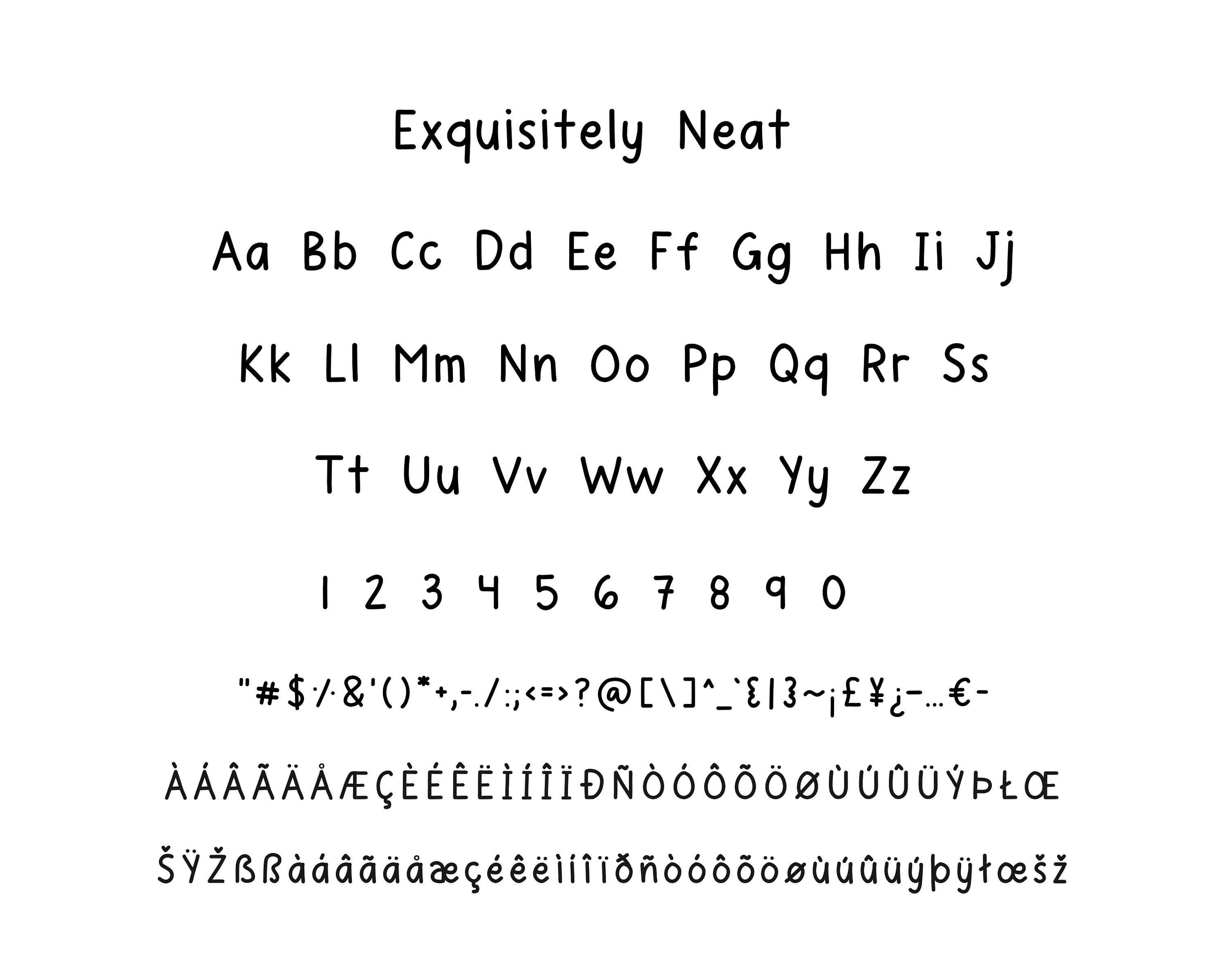 Neat Handwriting Font Bundle for Note-taking, Digital Planning Fonts ...