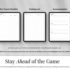 Digital Travel Journal, Digital Vacation Planner Hyperlinked, Digital ...