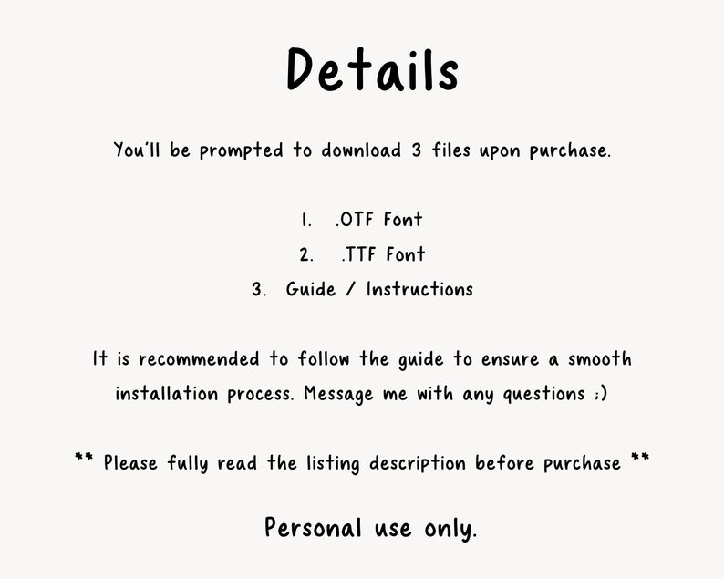 Neat Handwriting Font for Note-taking Digital Planning Font - Etsy