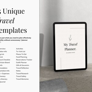 Digital Travel Journal, Digital Vacation Planner Hyperlinked, Digital ...