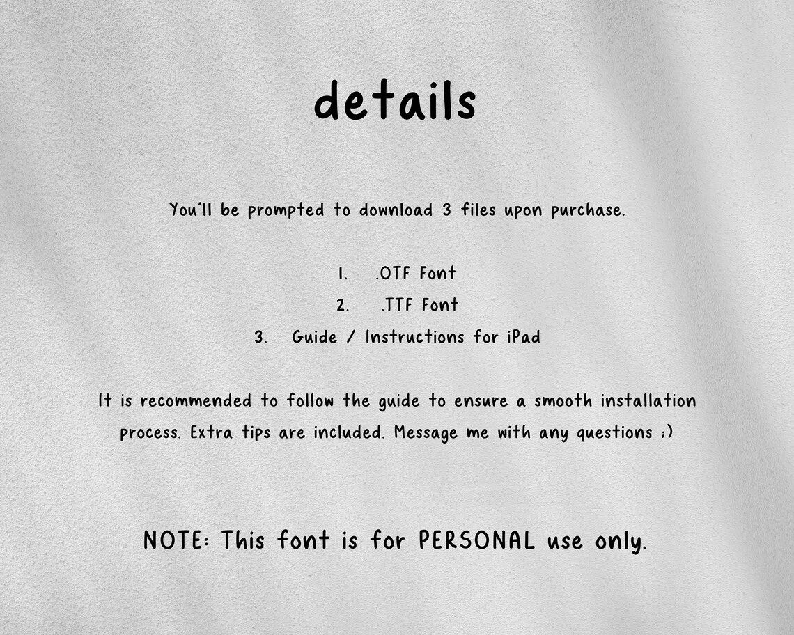 Neat Handwriting Font for Note-taking Digital Planning Font - Etsy