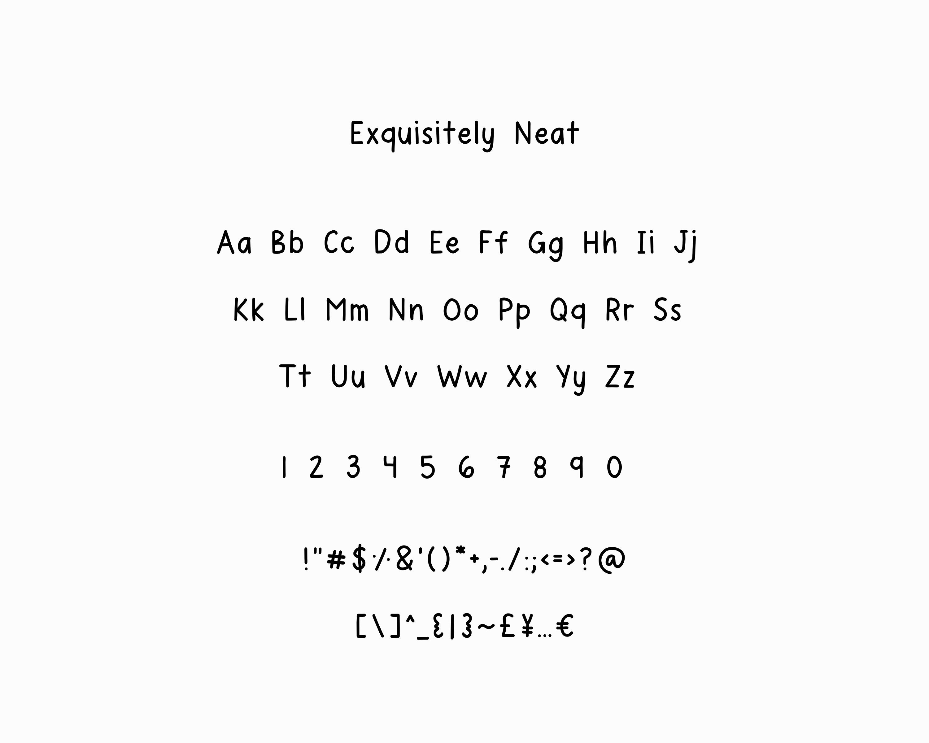 Neat Handwriting Font Bundle for Note-taking, Digital Planning Font ...