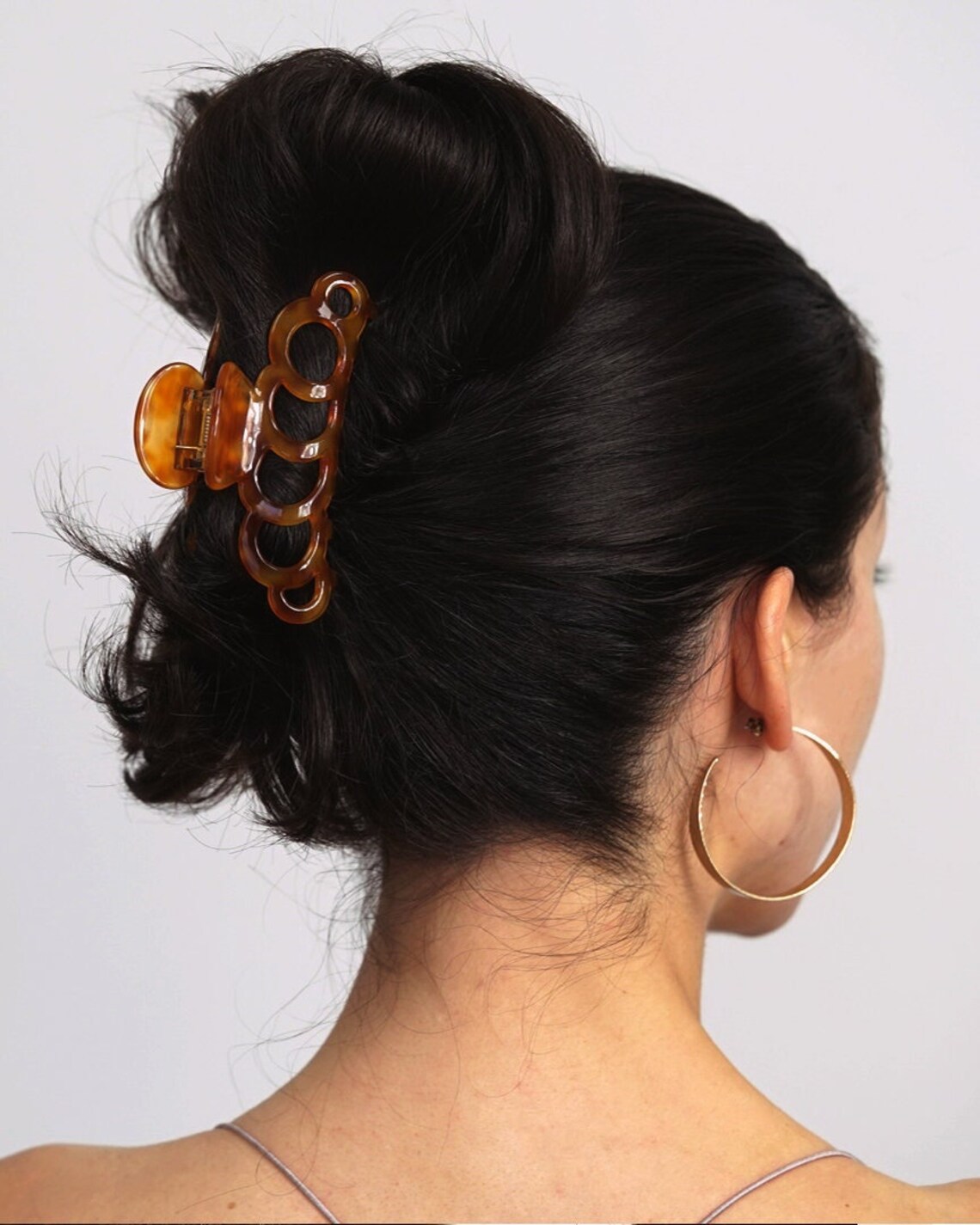 BEIGE Shell Hair Claw Clip, Perfect for Thick Hair, Blonde Tortoise ...