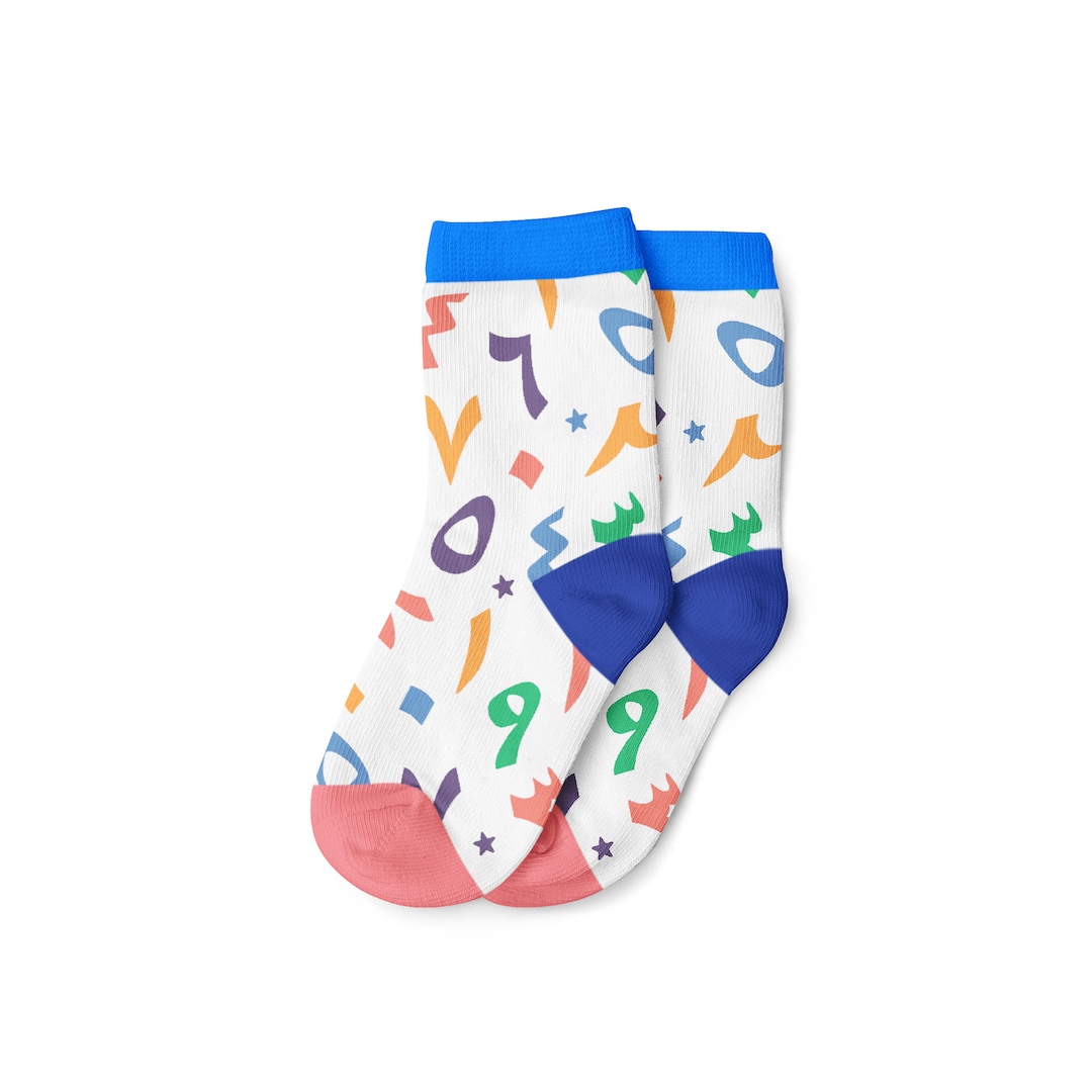 Arabic Numbers | Number Socks | Eid | Ramadan | Kids Socks - Etsy
