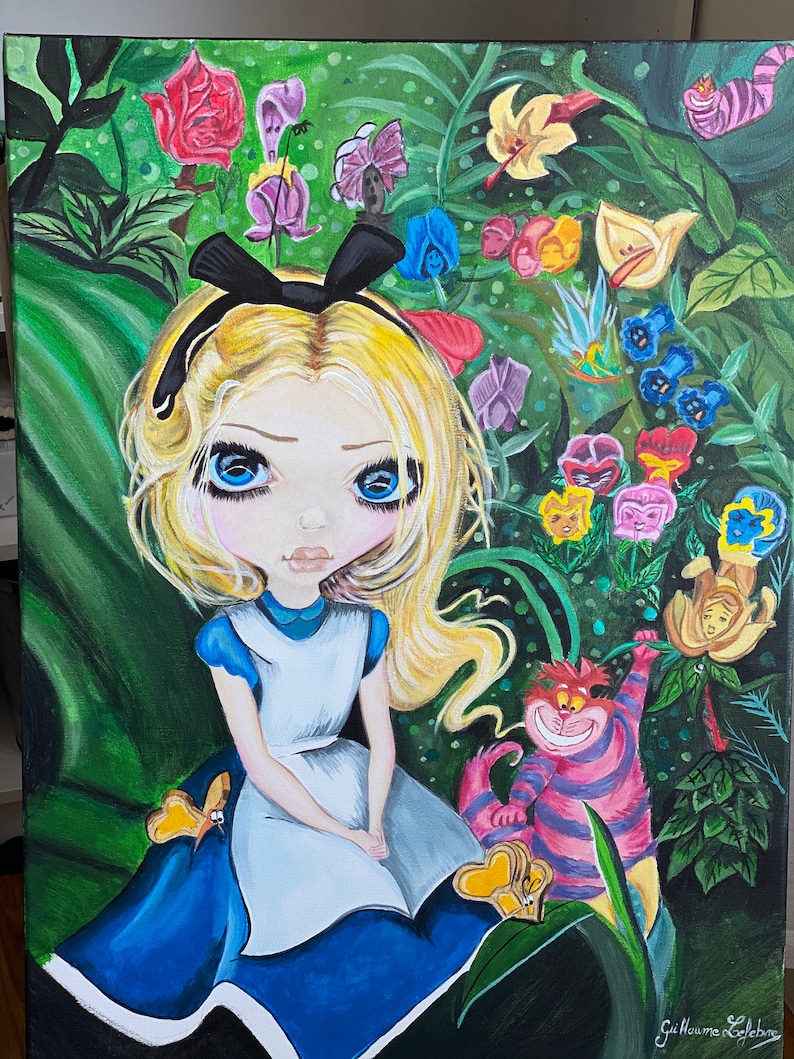 Custom Alice in Wonderland Painting - Etsy