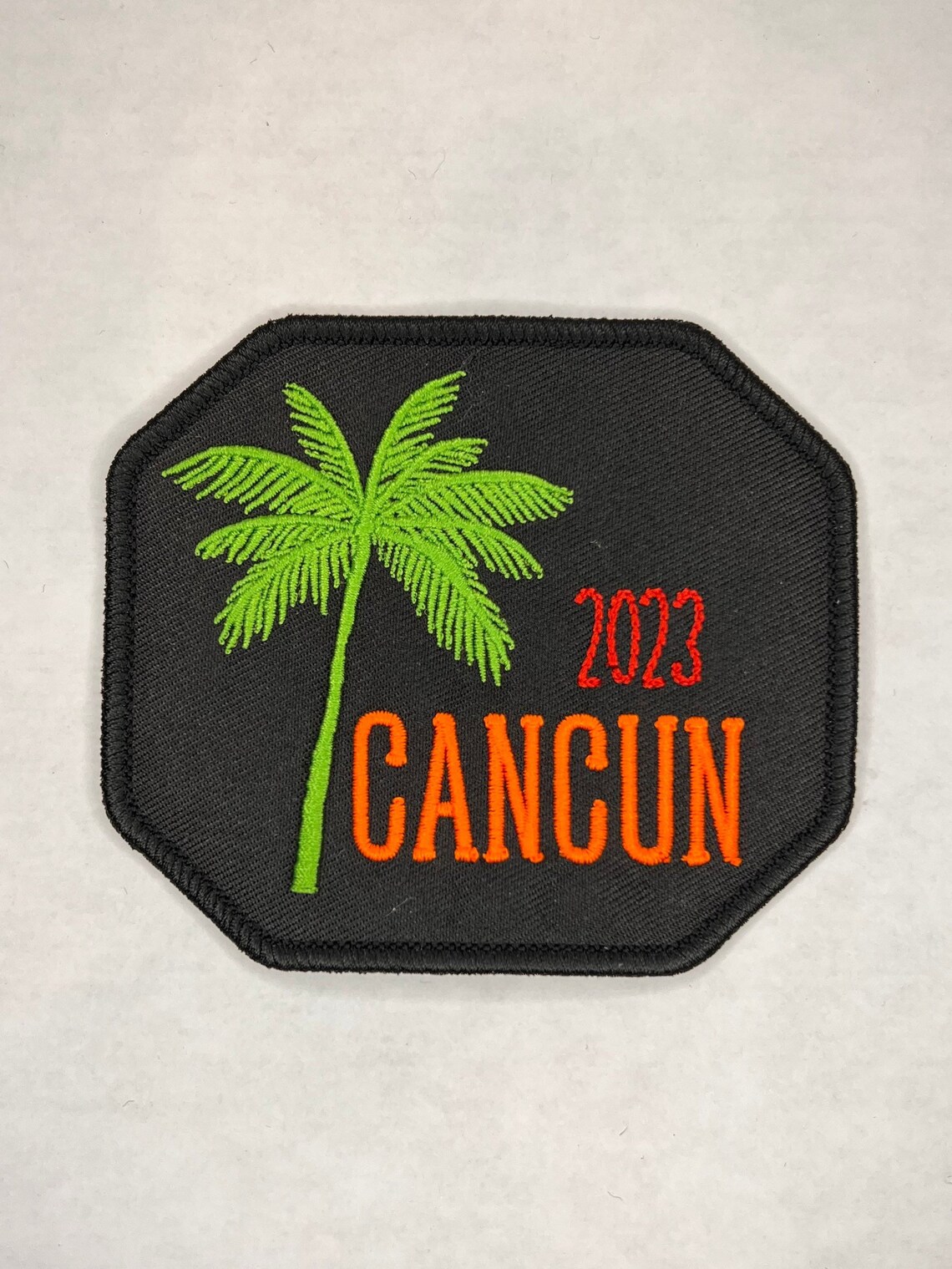Cancun Mexico Embroidered Patch / Cancun Embroidery / Iron on Patch ...