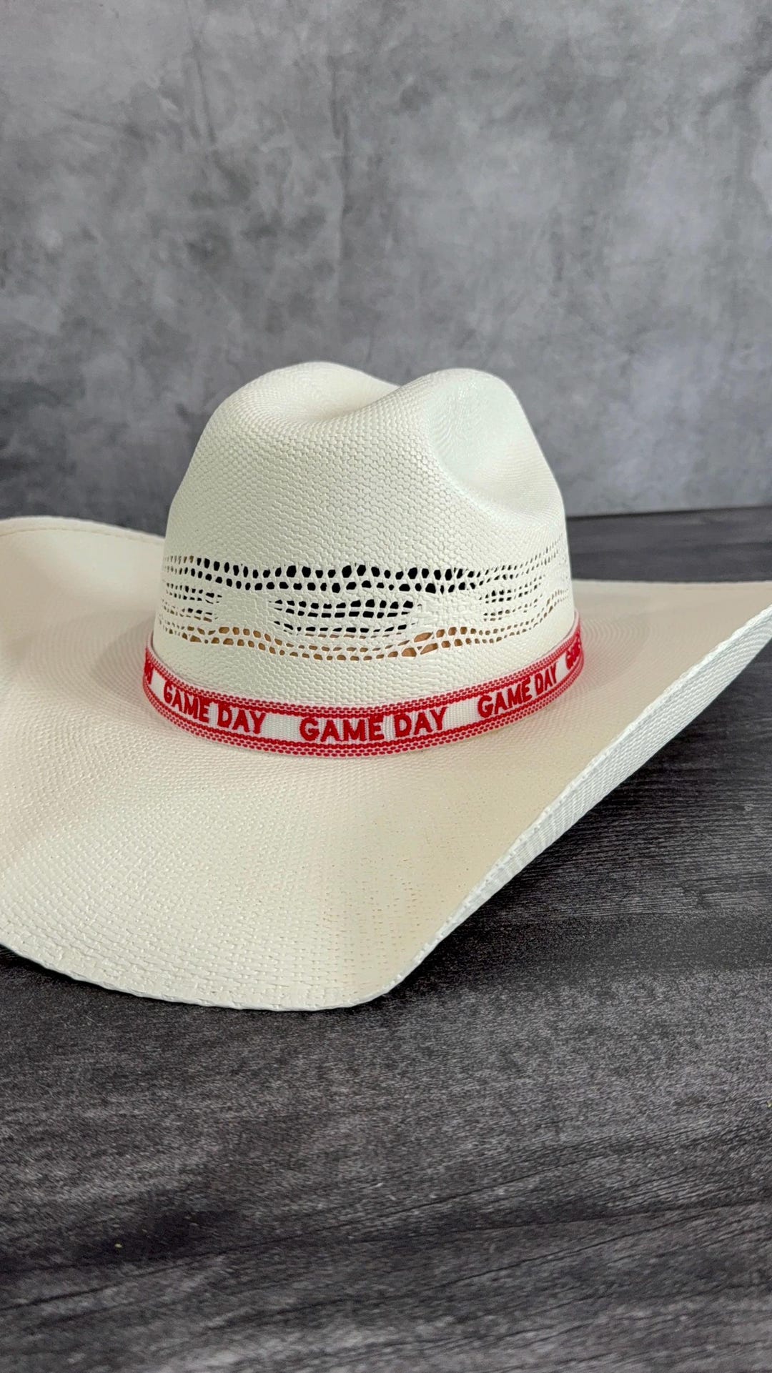 GAME DAY Embroidered Hat Band / Cowboy Hat Band / Straw Hat Band ...