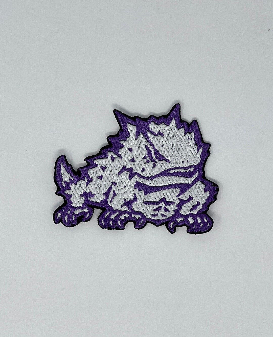 Horned Frog Embroidered Patch / Iron on Patch / Sew on Patch / Jacket ...