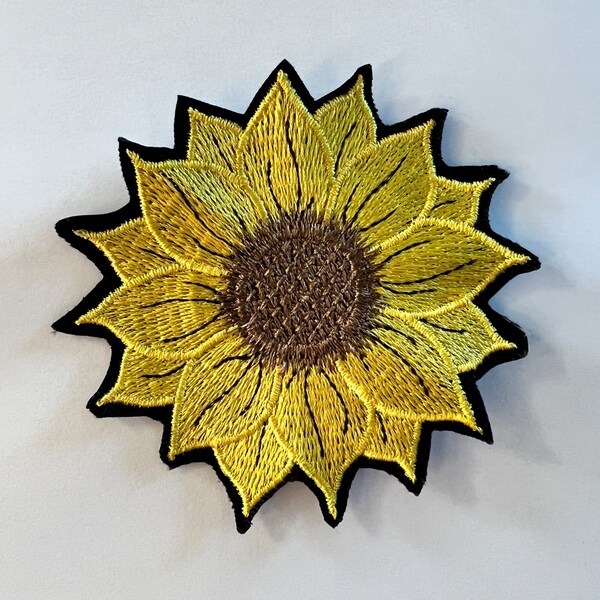 Sunflower Iron on Patch - Etsy