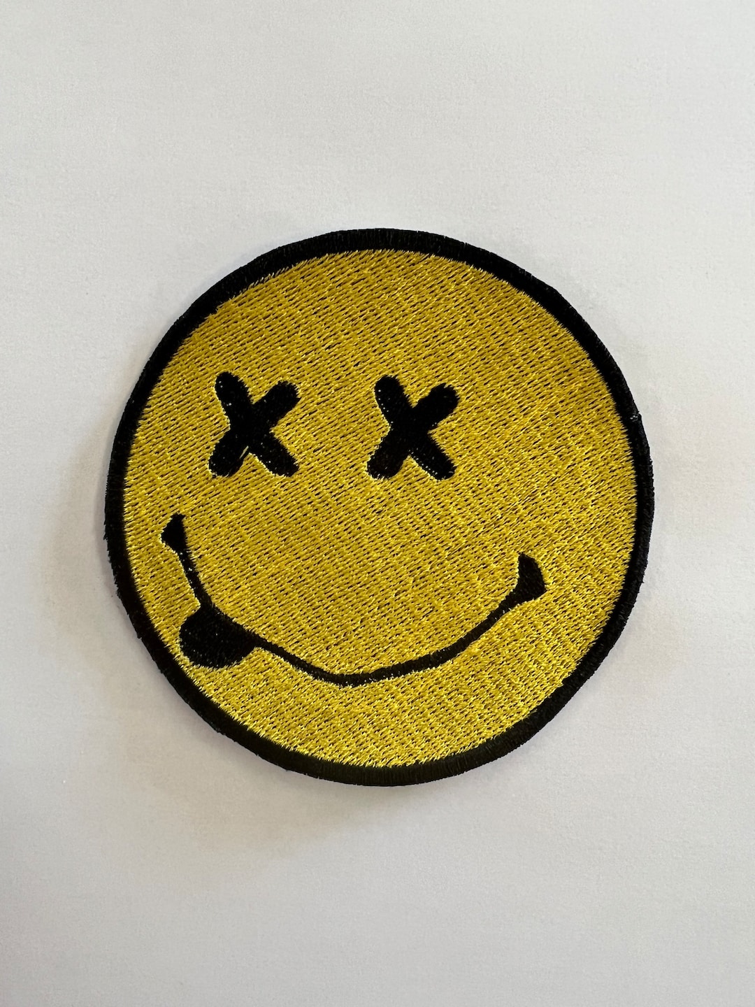 Smiley Embroidered Patch / Iron on Patch / Sew on Patch / Hippie / Retro Smiley Patch - Etsy